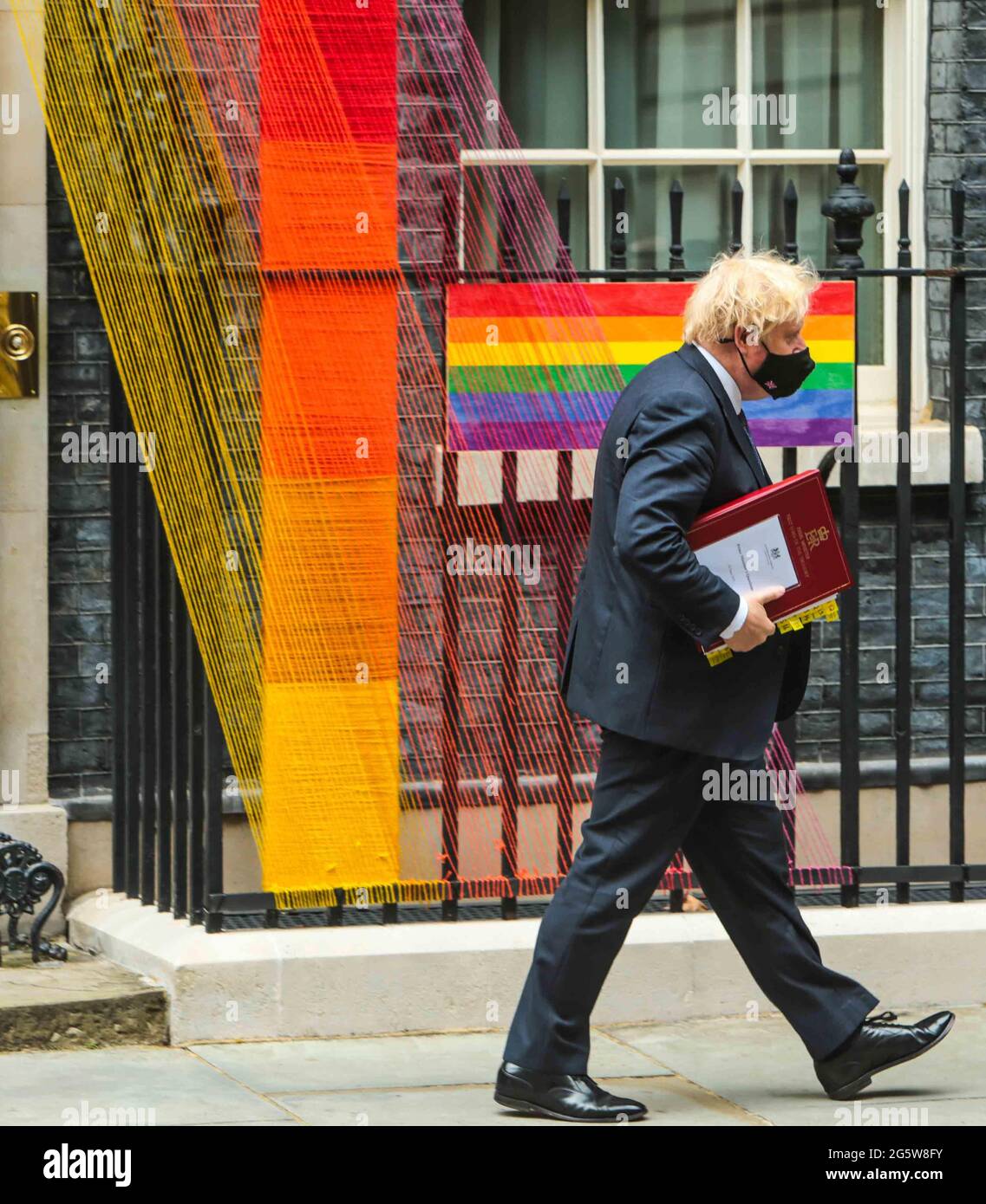 London UK 30 June 2021 Primer minister Boris Johnson leaving 10 Downing ...