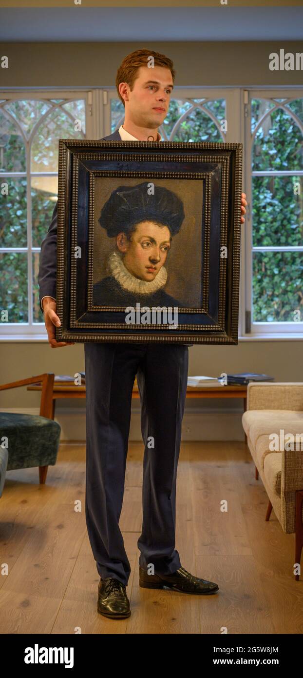 Benappi Fine Art, Mayfair, London, UK. 30 June 2021. A lost Tintoretto ...