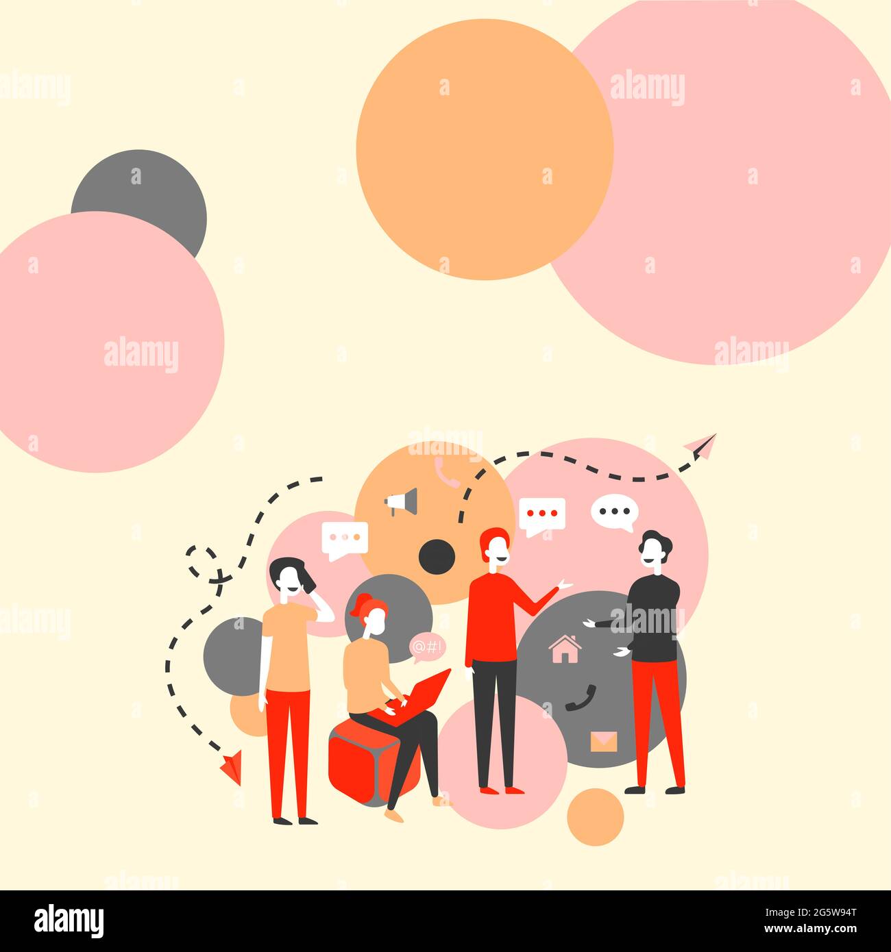 Team Updates Stock Vector Images - Alamy