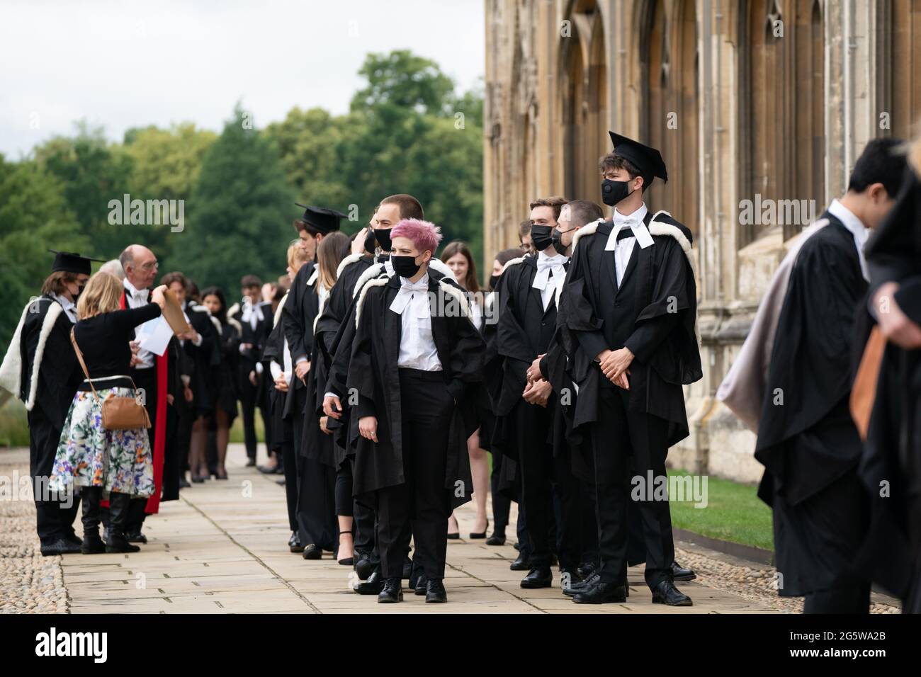 Students from King's College after their graduation ceremony in Senate ...