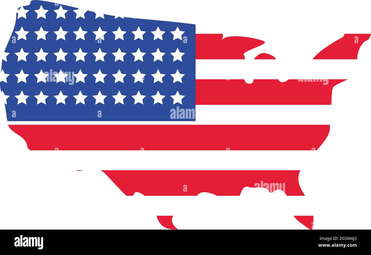 usa flag in map emblem icon Stock Vector Image & Art - Alamy