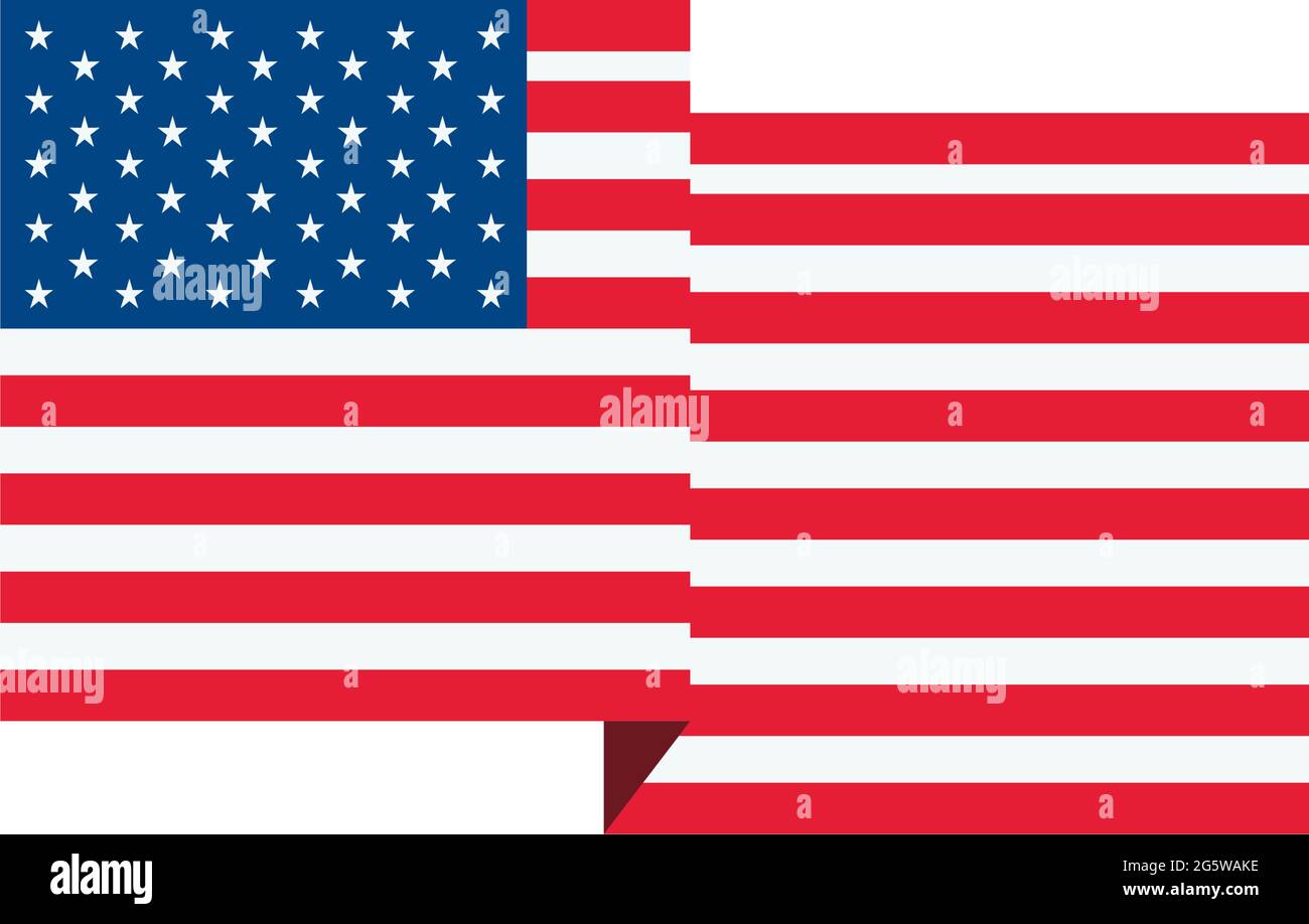 American flag waves Stock Vector Images - Alamy
