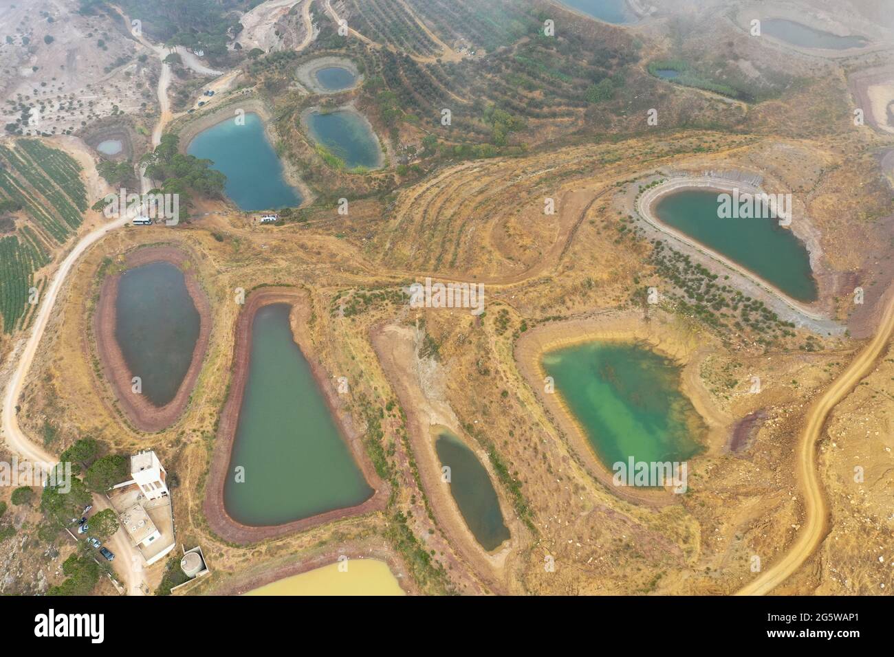 Lakes in Falougha Lebanon Stock Photo - Alamy