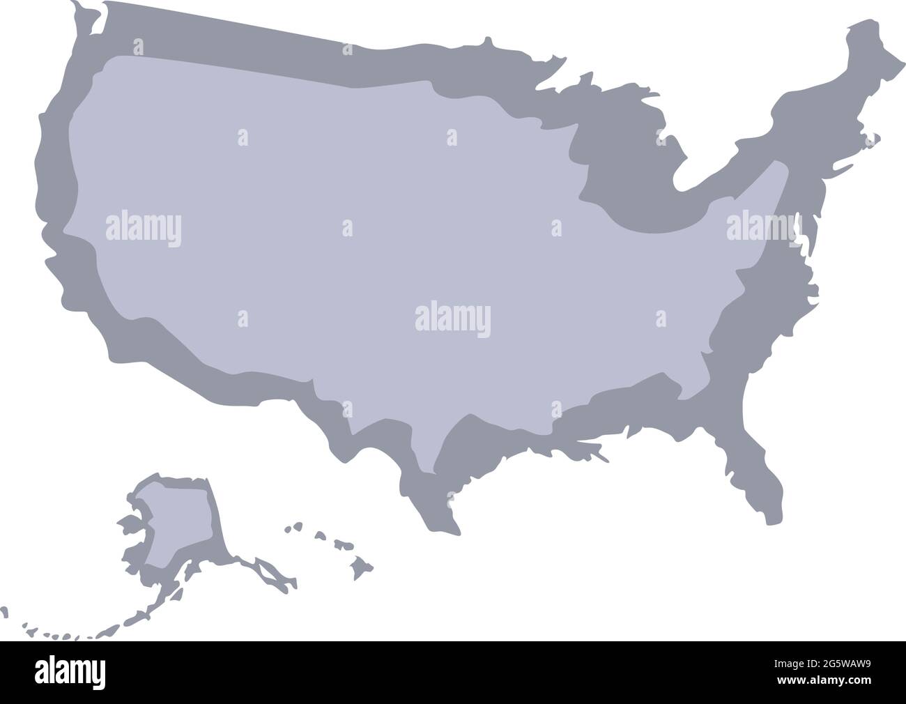 usa map gray geography icon Stock Vector Image & Art - Alamy