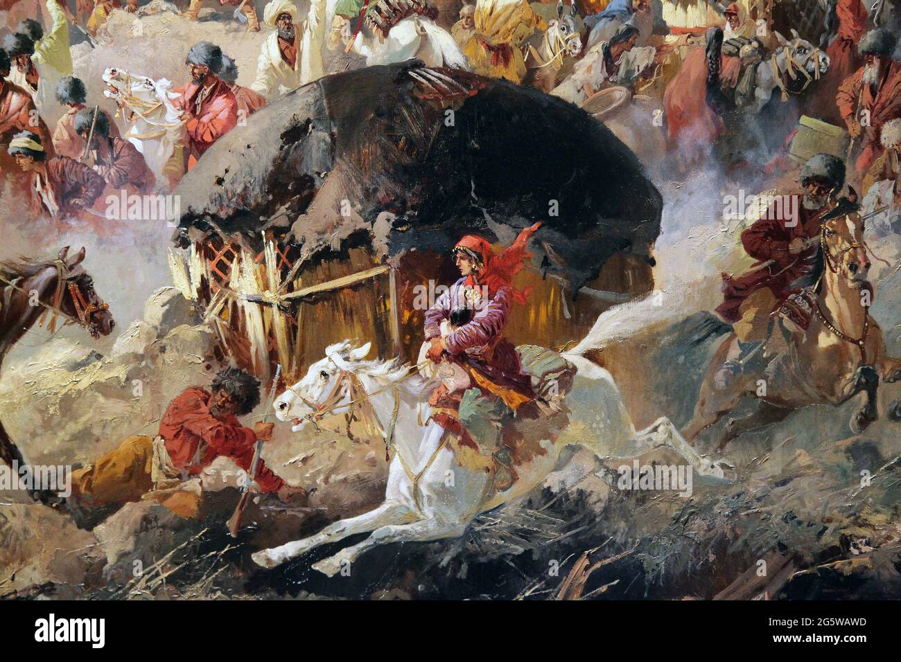 Teke Expedition of 1881 Assault on Geok Tepe by russian painter Nikolay ...