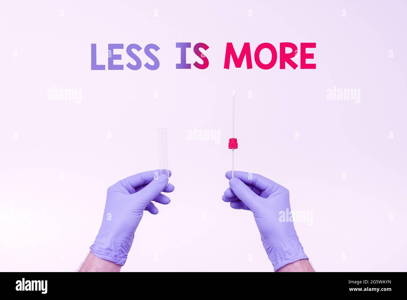 Text showing inspiration Less Is More. Business overview used to ...