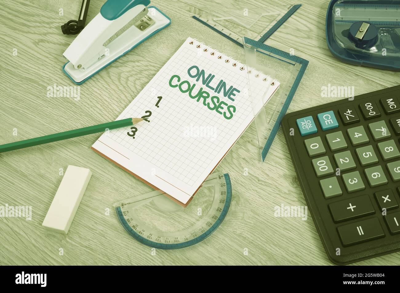 Text caption presenting Online Courses. Internet Concept earning an ...