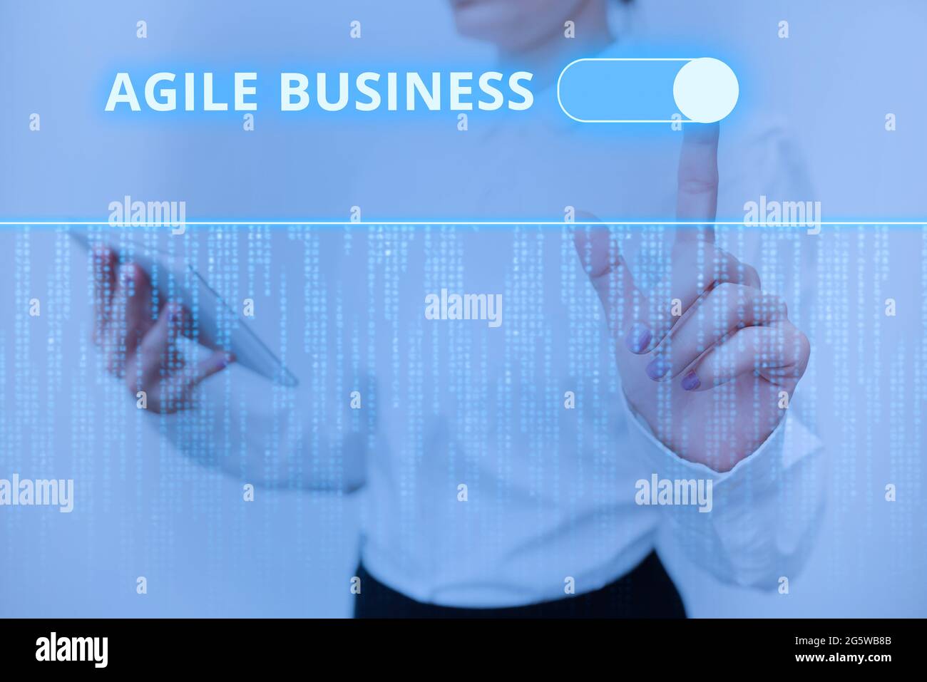 Text sign showing Agile Business. Concept meaning capability of ...