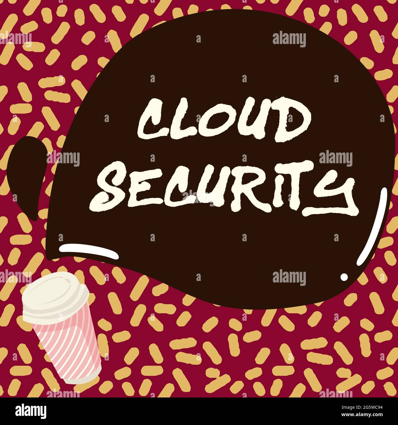 Text Sign Showing Cloud Security Business Concept Imposing A Secured System Of Existing Data In