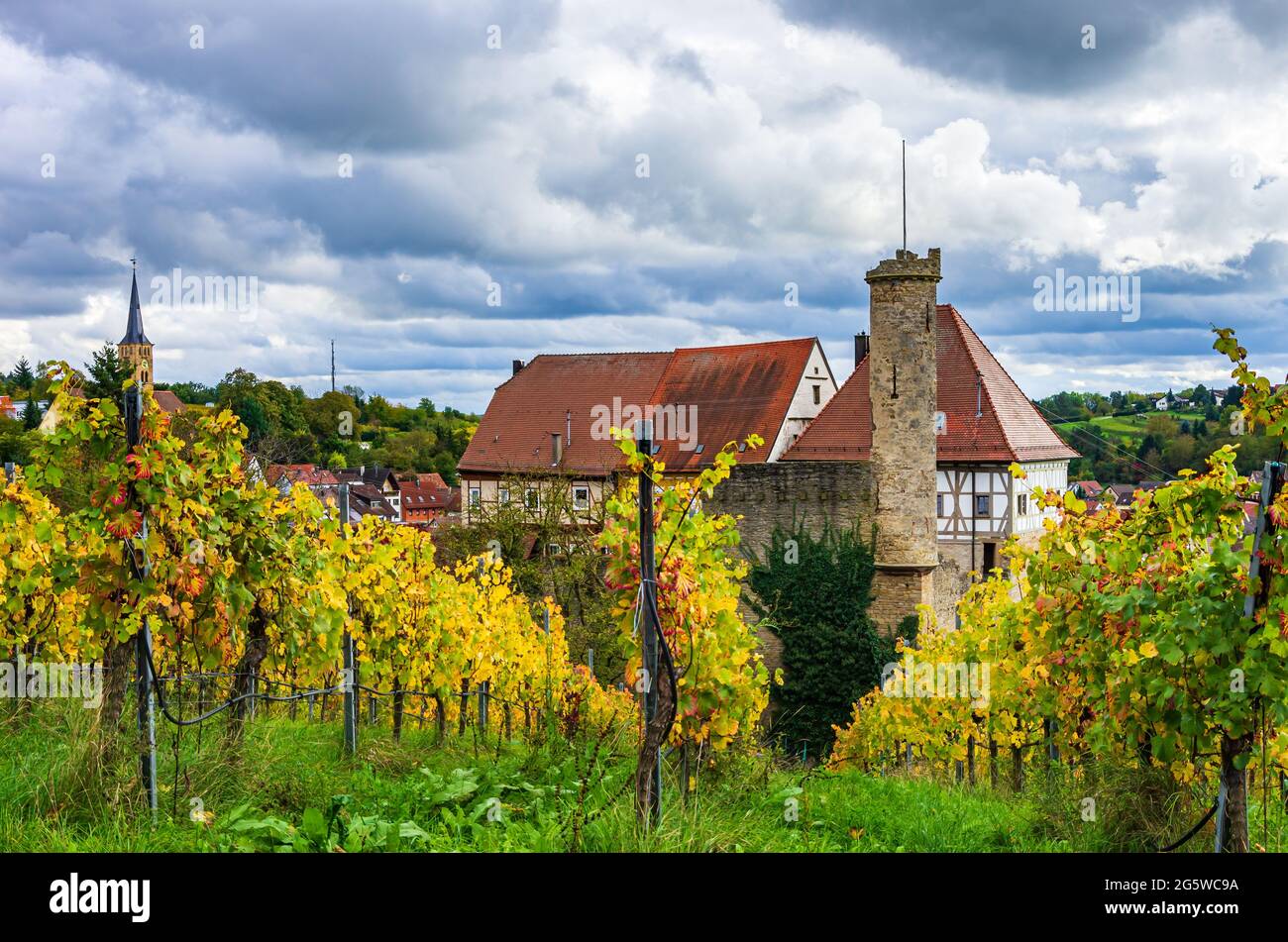 Oberes Schloss (Upper Castle), also Obere Burg, a medieval hilltop ...