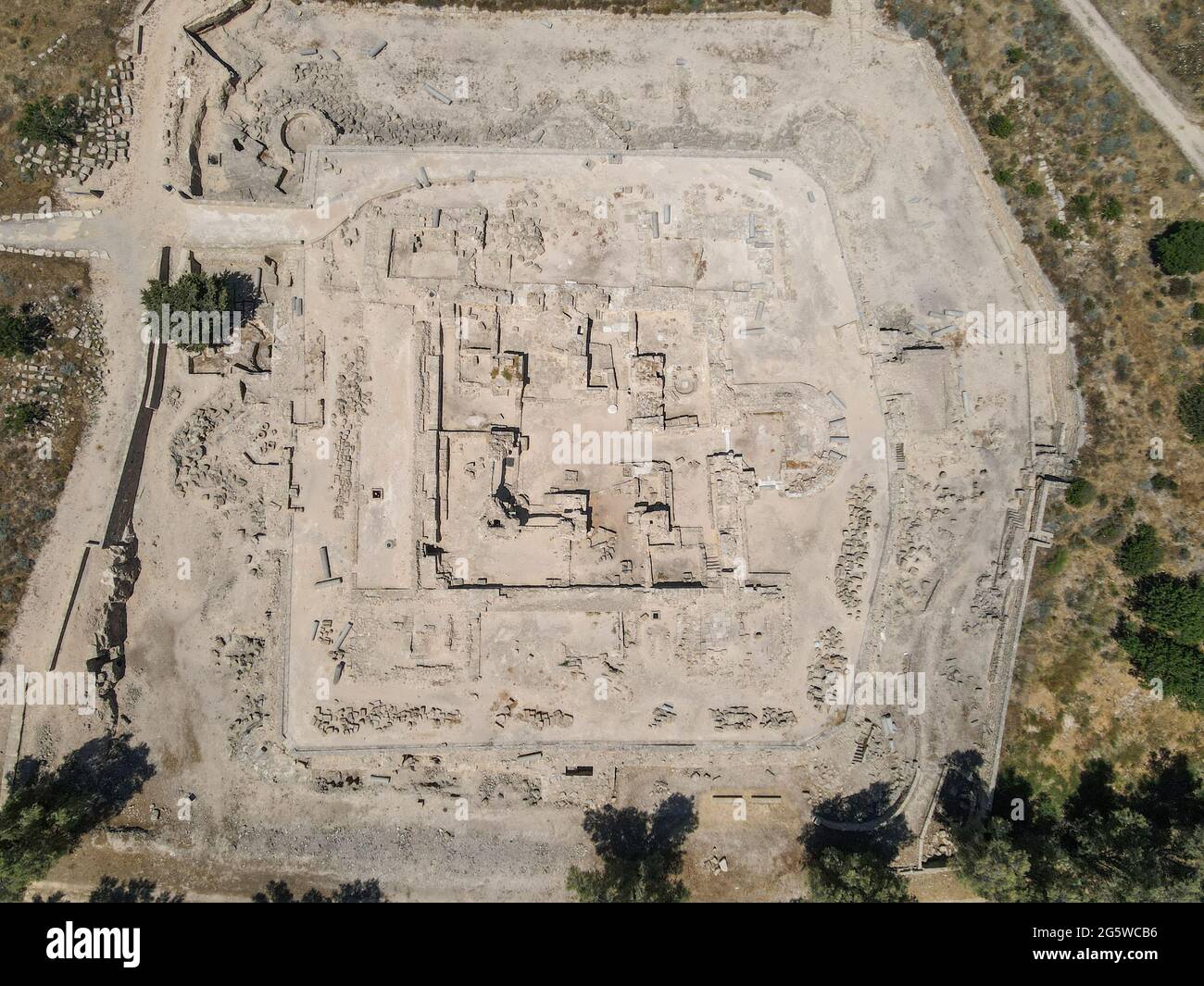 Saranda Kolones Castle Paphos Pafos Cyprus High Resolution Stock ...