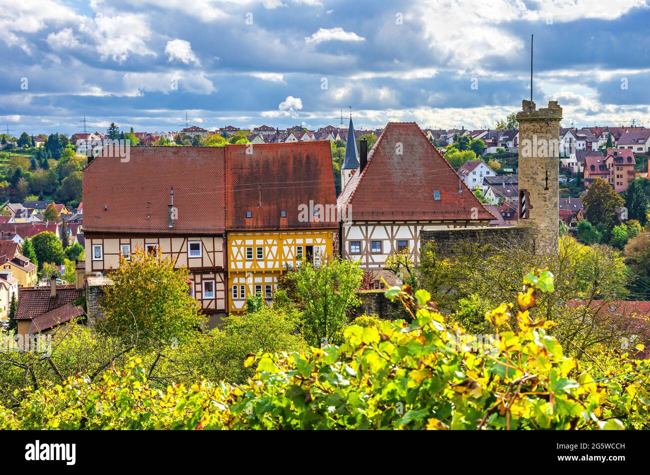 Oberes Schloss (Upper Castle), also Obere Burg, a medieval hilltop ...