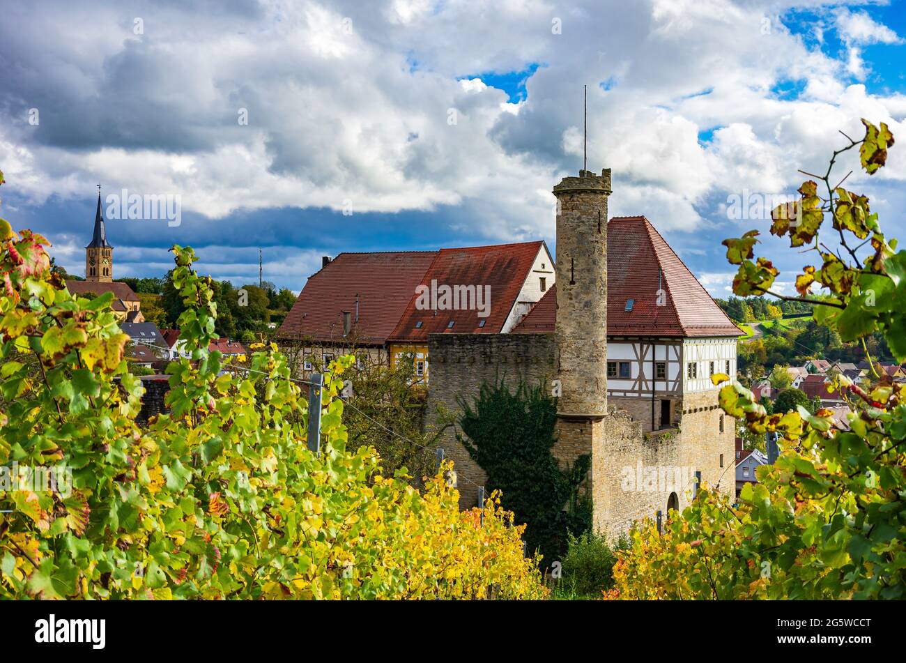 Oberes Schloss (Upper Castle), also Obere Burg, a medieval hilltop ...