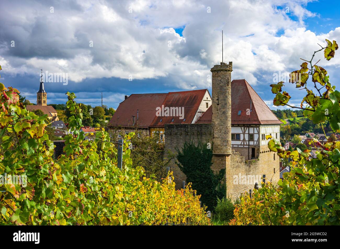 Oberes Schloss (Upper Castle), also Obere Burg, a medieval hilltop ...