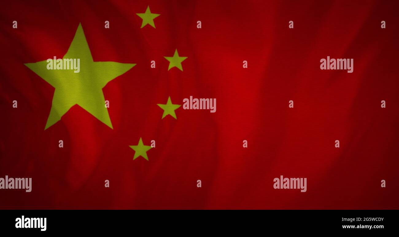China flag waving loop hi-res stock photography and images - Alamy