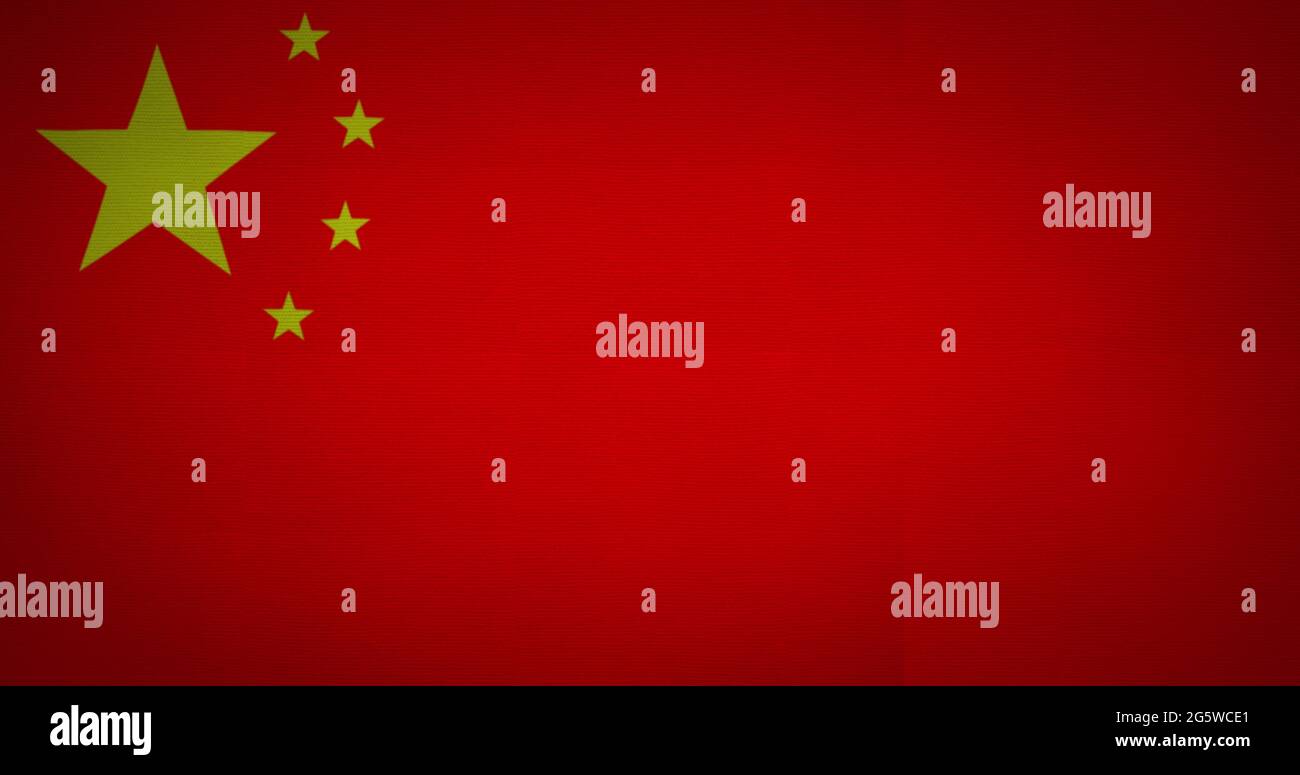 Image of waving flag of china with copy space Stock Photo - Alamy