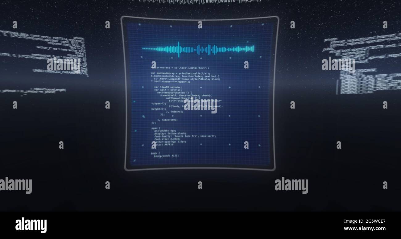 Image of 6g text, data processing and globe on screens over dark blue background Stock Photo - Alamy