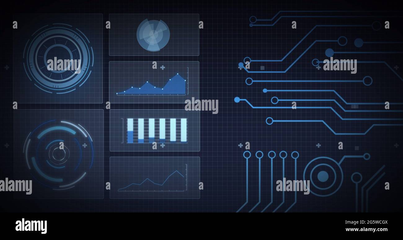 Image Of Scope Scanning Processor Elements And Data Processing On