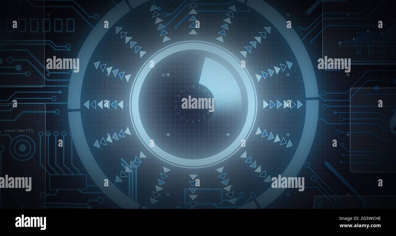 Image Of Scope Scanning Processor Elements And Data Processing On