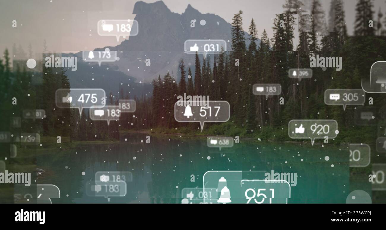 Social media icons increasing numbers hi-res stock photography and ...