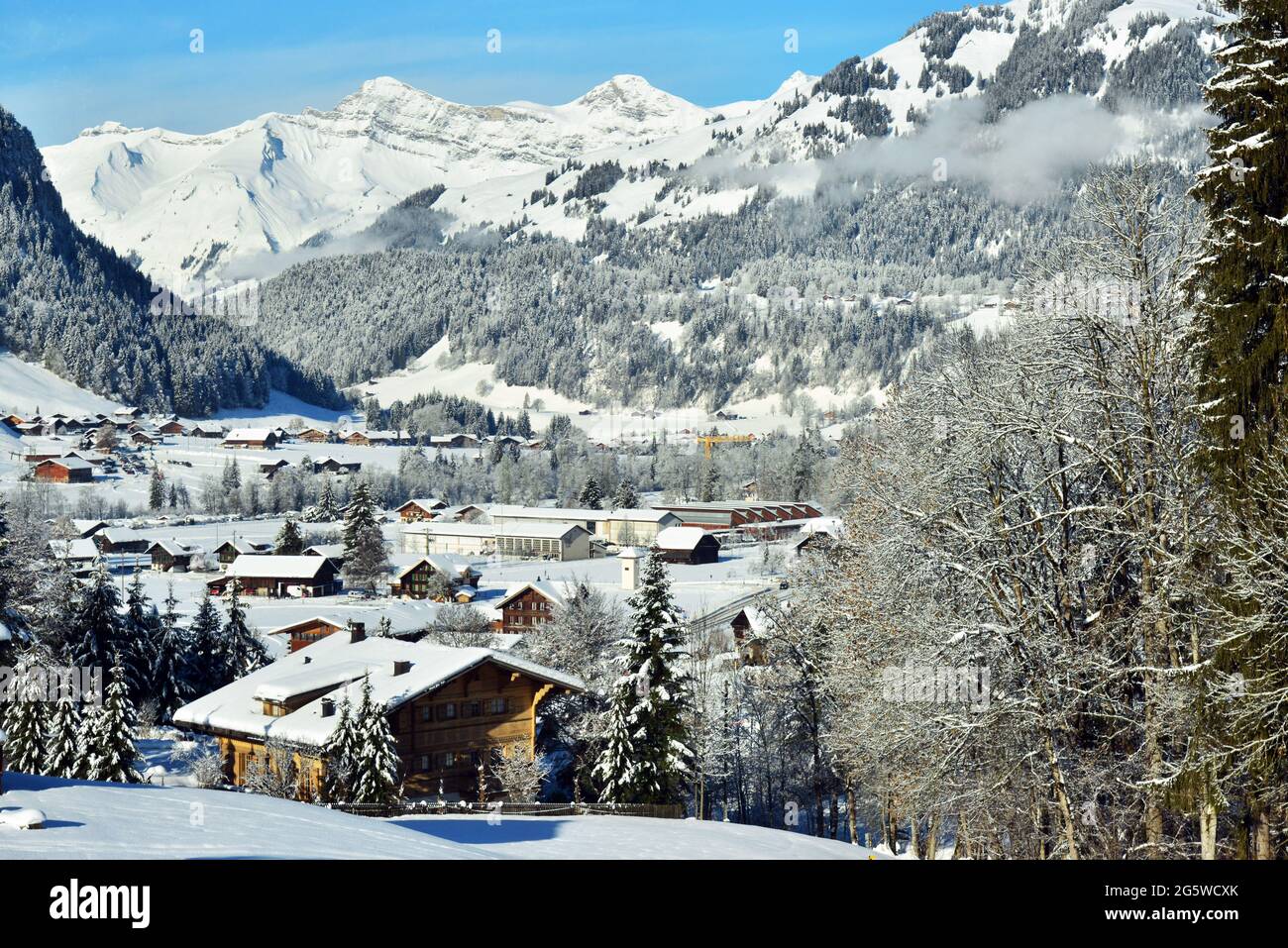 Gstaad in winter hi-res stock photography and images - Alamy