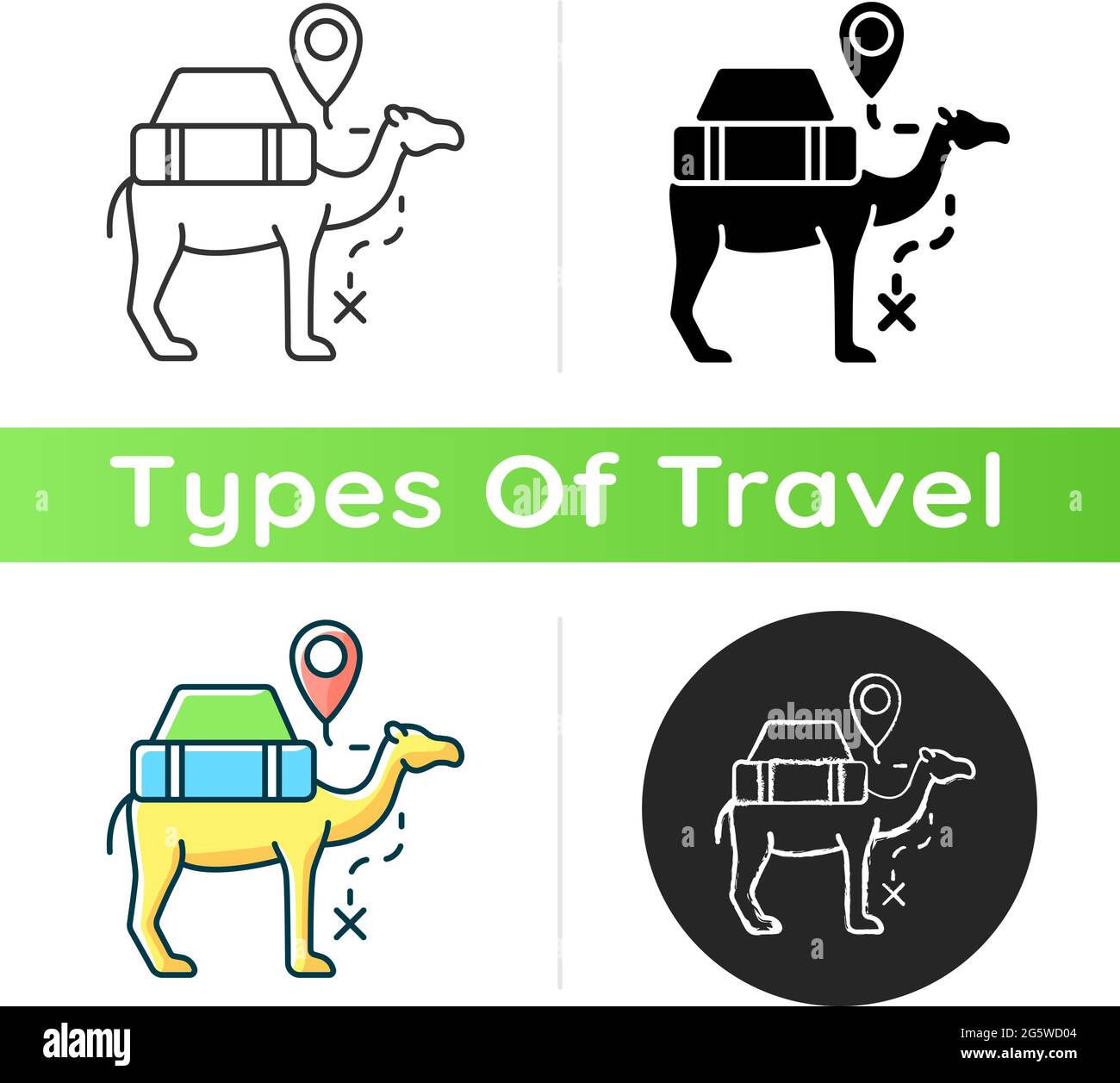 Map and camel Stock Vector Images - Alamy