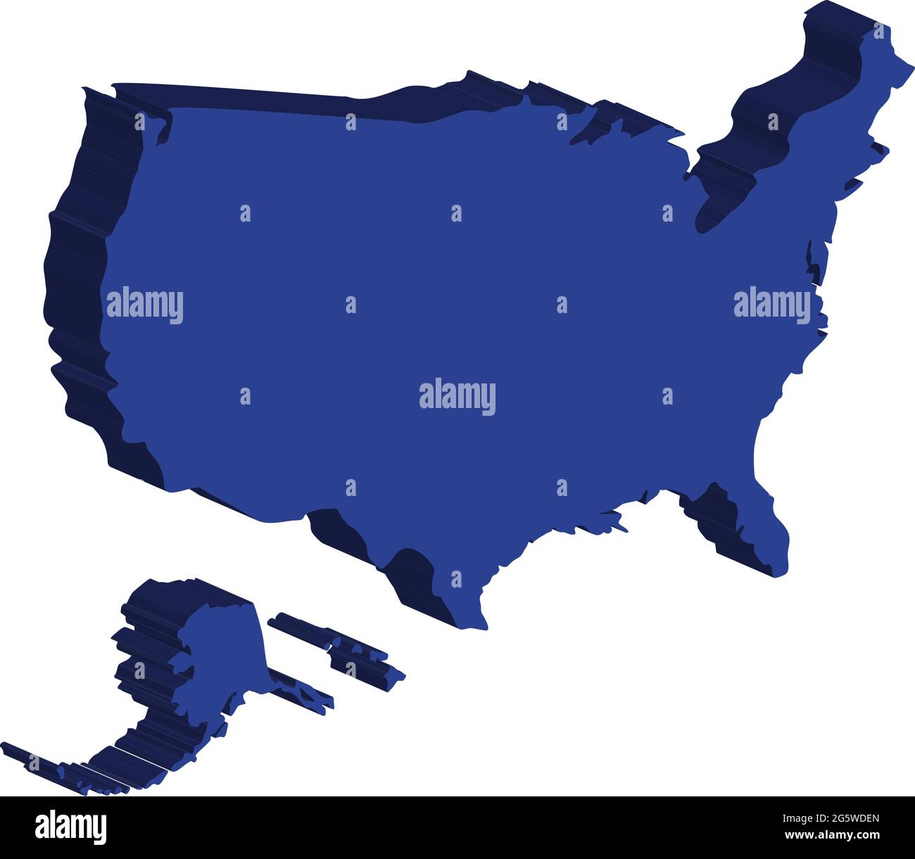 usa map isometric geography icon Stock Vector Image & Art - Alamy