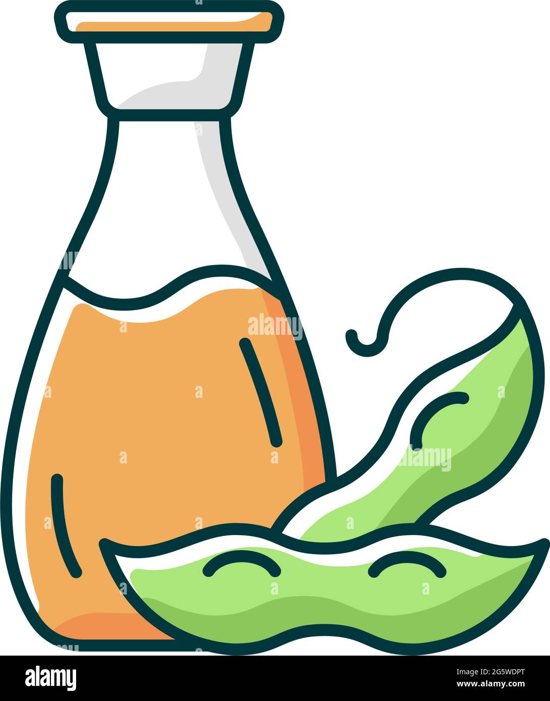 Soy sauce RGB color icon Stock Vector Image & Art - Alamy