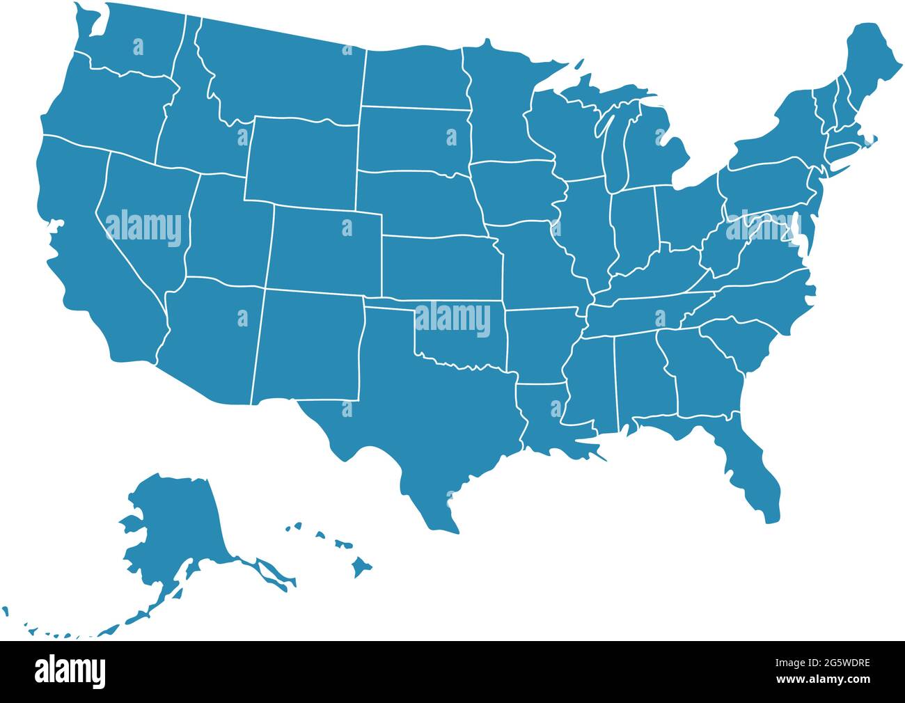 usa map blue geography icon Stock Vector Image & Art - Alamy