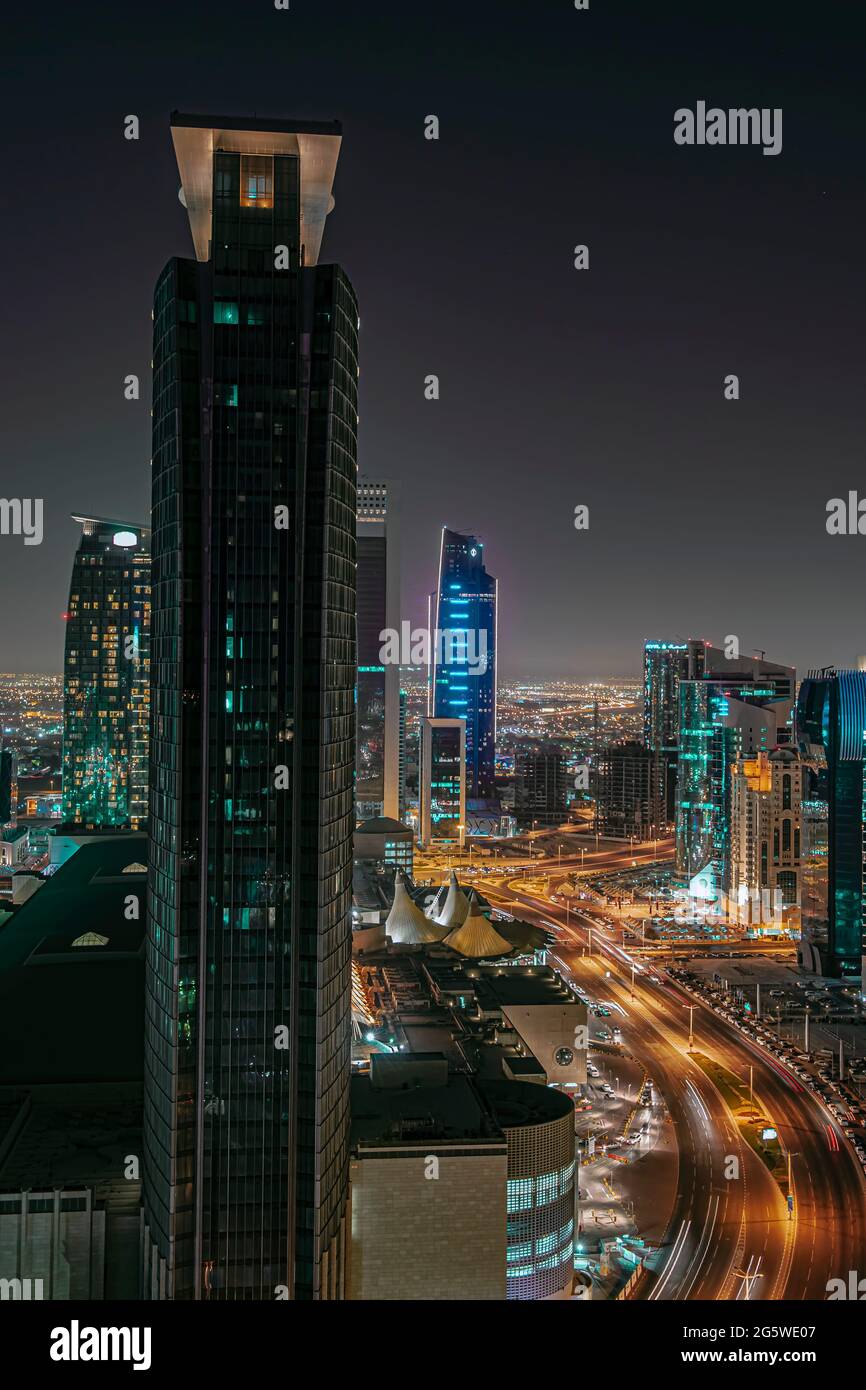 NIGHT VIEW IN DOHA QATAR Stock Photo - Alamy