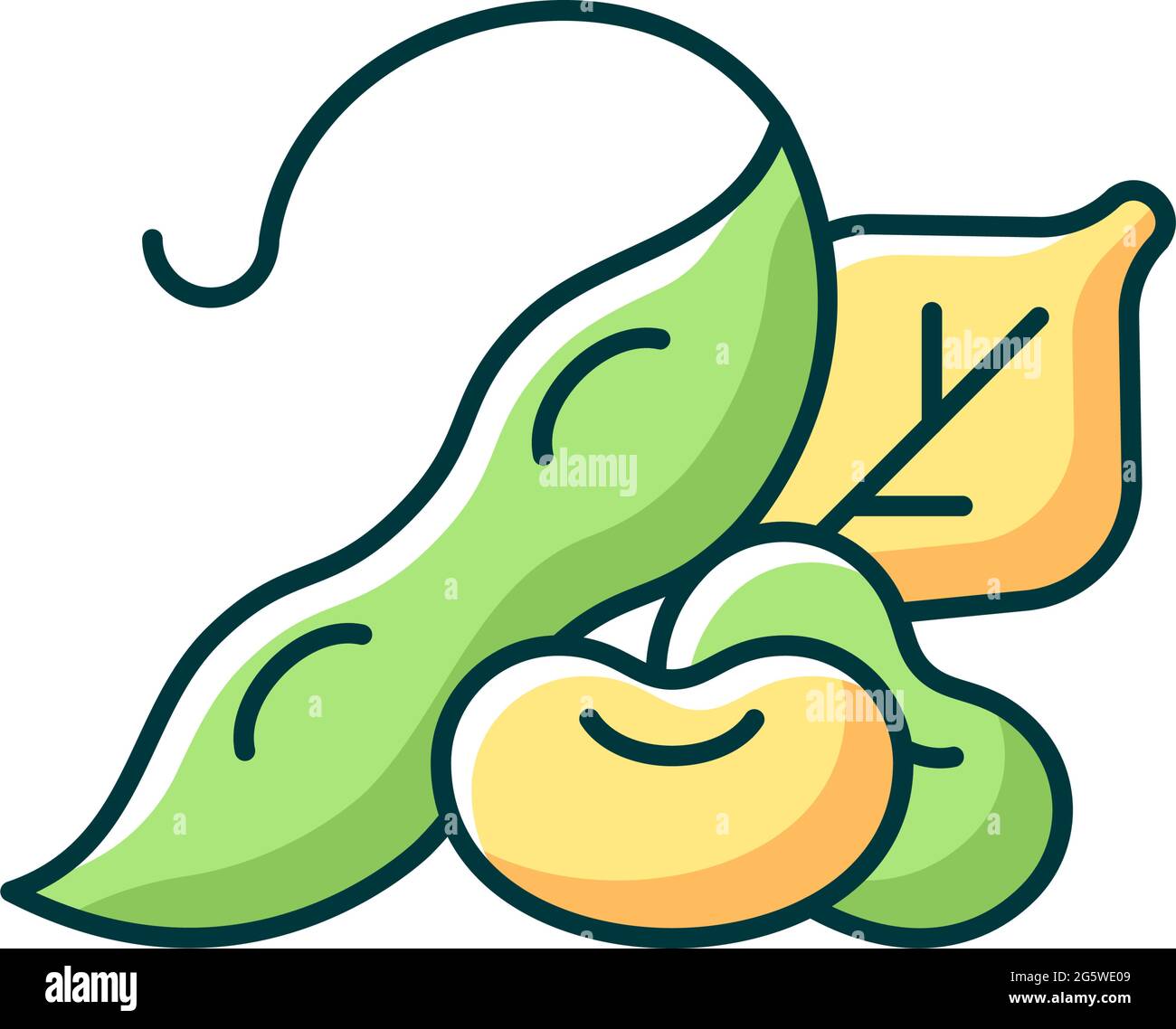 Edamame vegetable soy bean Stock Vector Images - Alamy