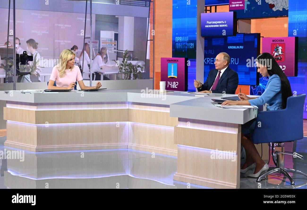 June 30, 2021. - Russia, Moscow. - Russian President Vladimir Putin ...
