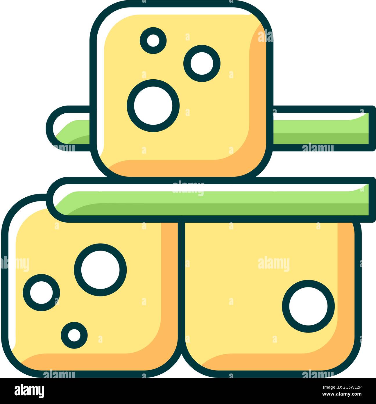 Tofu RGB color icon Stock Vector Image & Art - Alamy