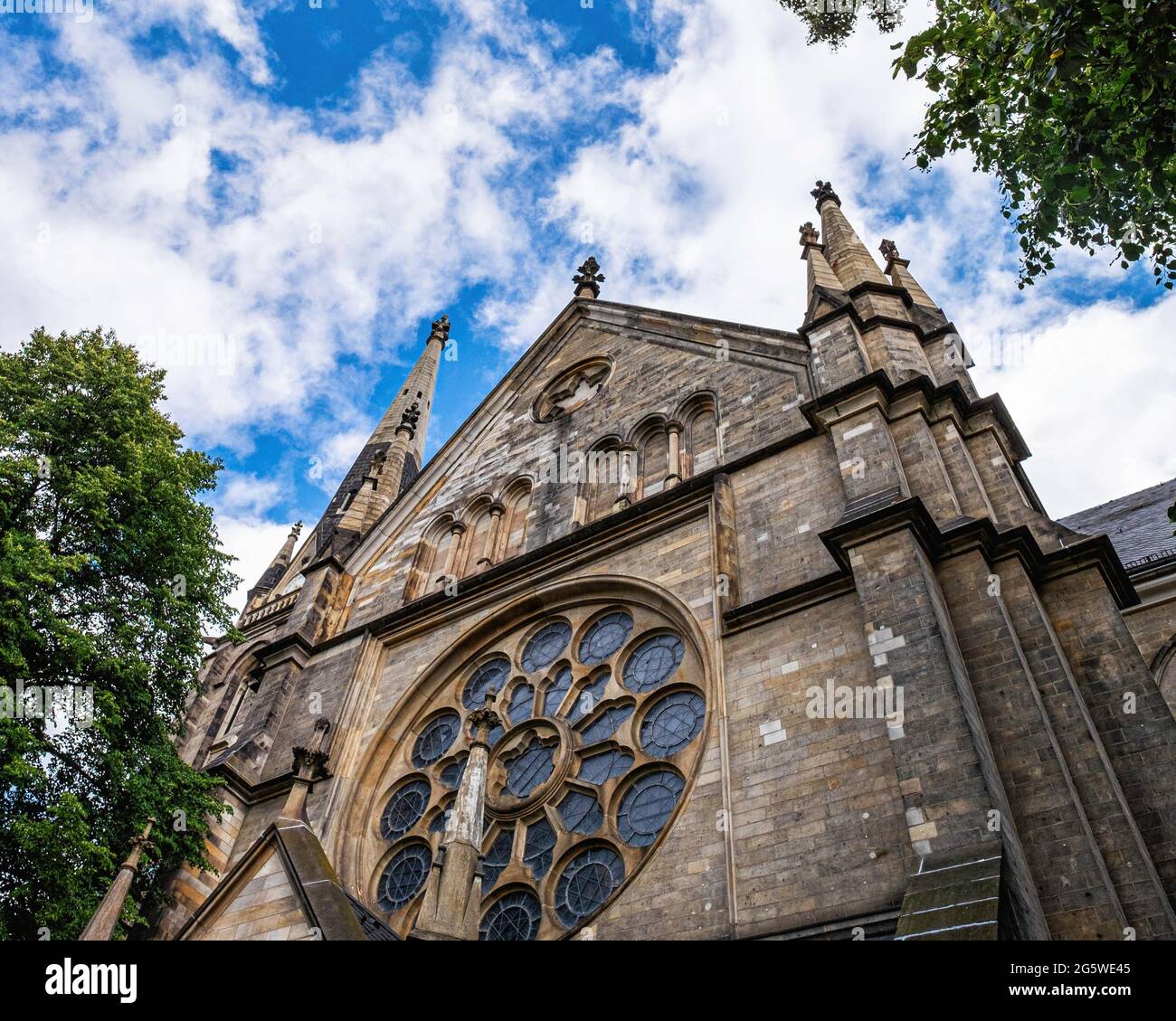 Berlin-Wedding. St. Sebastian Catholic church, Sebastiankirche is a neo ...