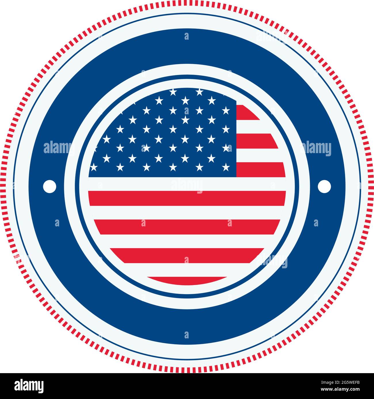 usa flag stamp emblem icon Stock Vector Image & Art - Alamy