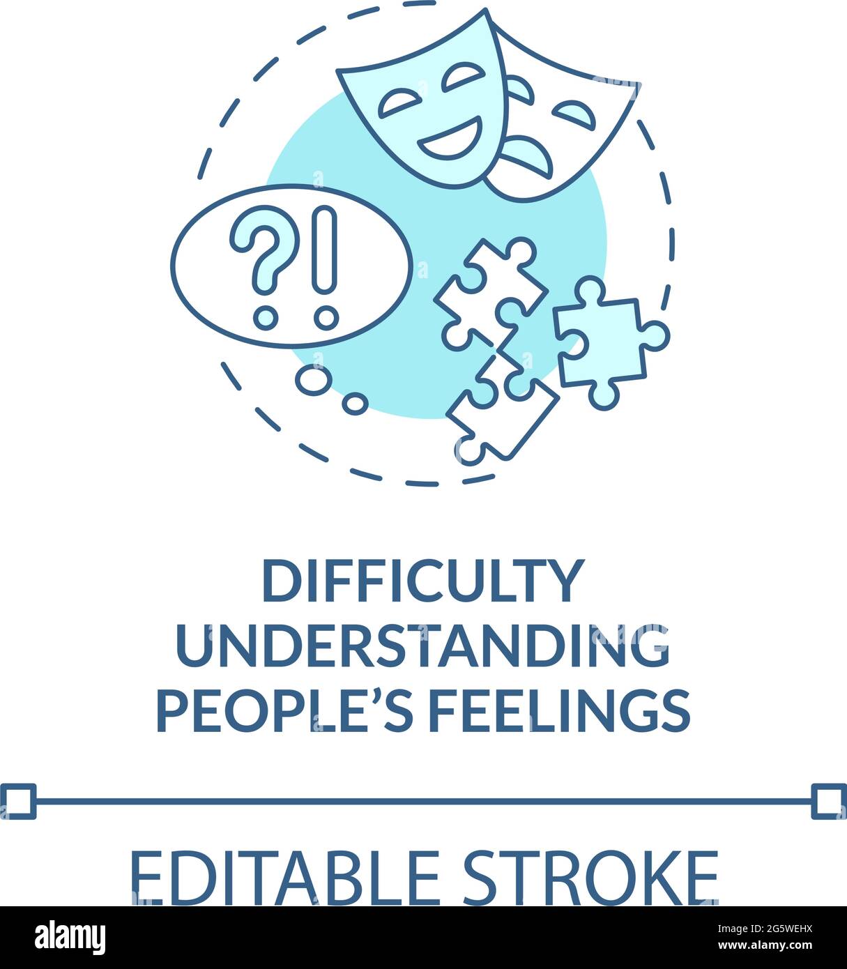 Difficulty understanding Stock Vector Images - Alamy