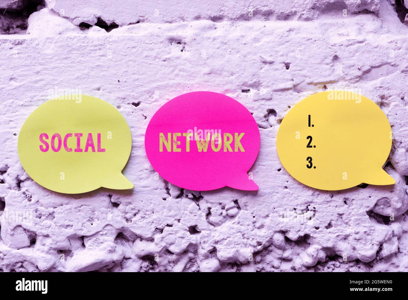 Hand writing sign Social Network. Business concept a framework of ...