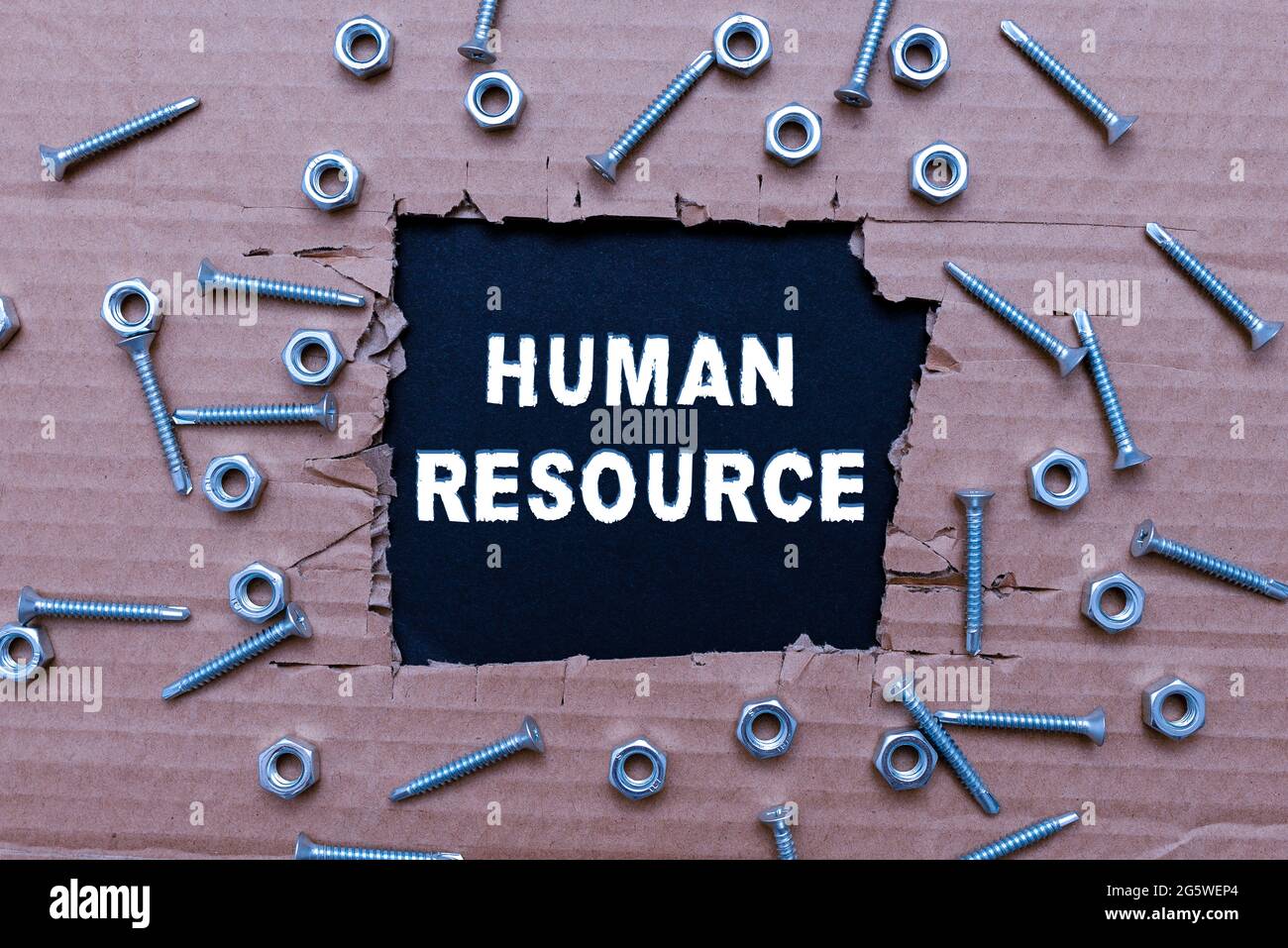 Handwriting text Human Resource. Business concept a critical department ...