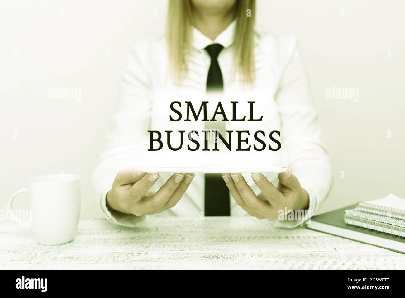 Sign displaying Small Business. Conceptual photo an individualowned ...