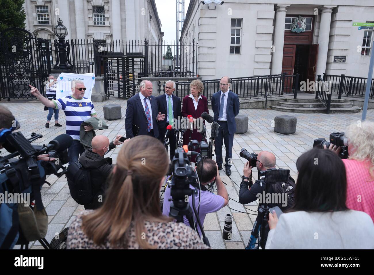 TUV leader Jim Allister, former Brexit Party MEP Ben Habib and Baroness ...