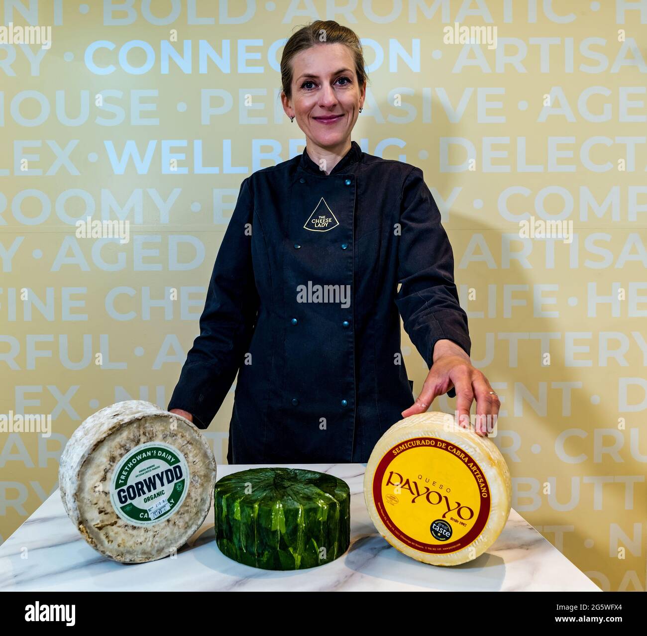 Haddington, East Lothian, Scotland, UK, 30th June 2021. The Cheese Lady ...