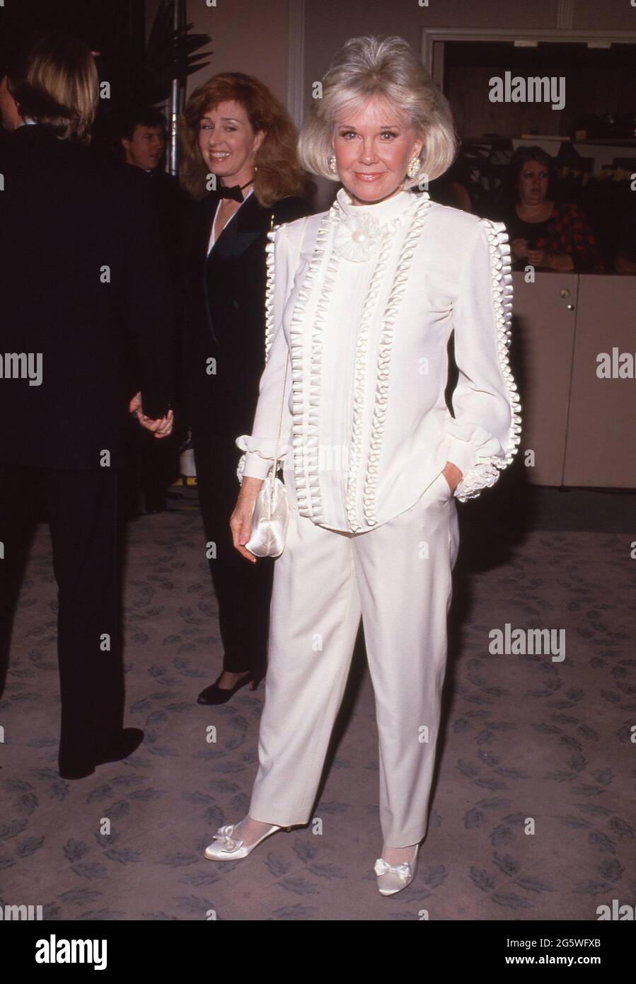 Doris Day at the 46th Annual Golden Globe Awards on January 28, 1989 ...