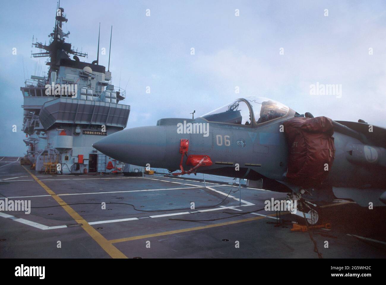 Italian Navy, Garibaldi aircraft carrier, vertical take-off aircraft AV-8B "Harrier" - Marina ...