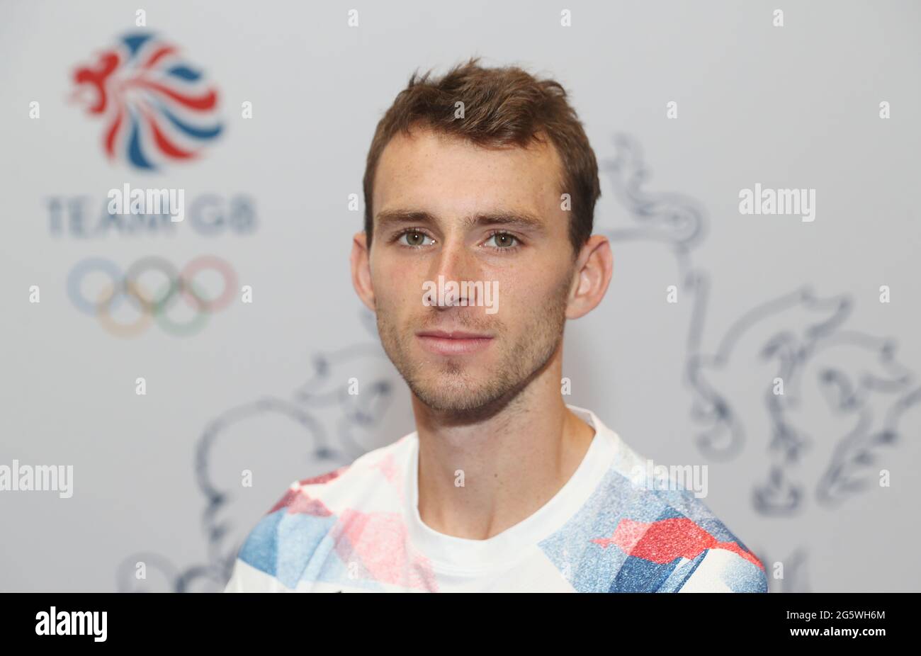 Zak Seddon during the Athletics kitting out session for the Tokyo ...