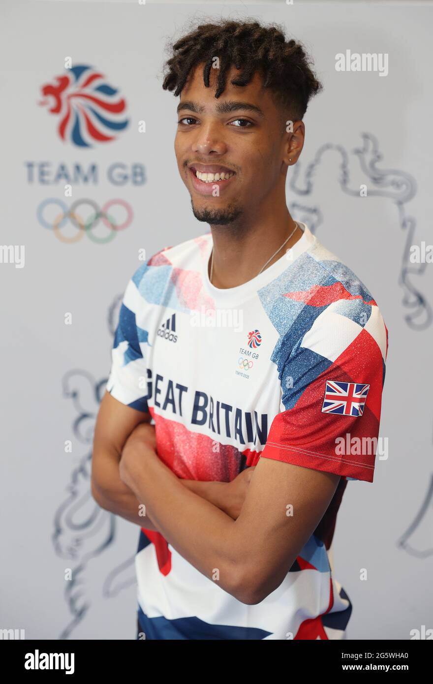 Tom Gale during the Athletics kitting out session for the Tokyo ...