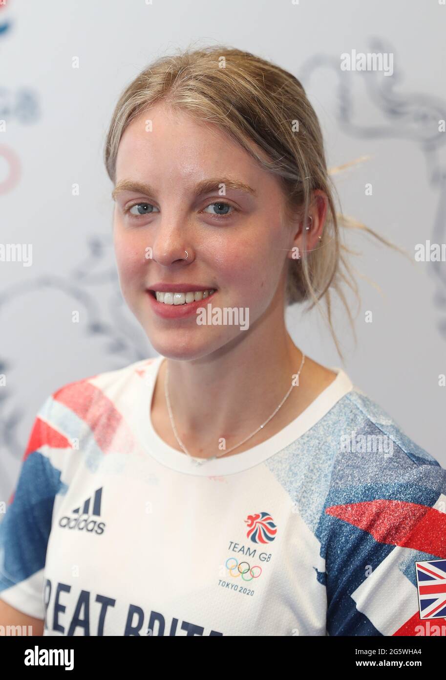Keely Hodgkinson during the Athletics kitting out session for the Tokyo ...