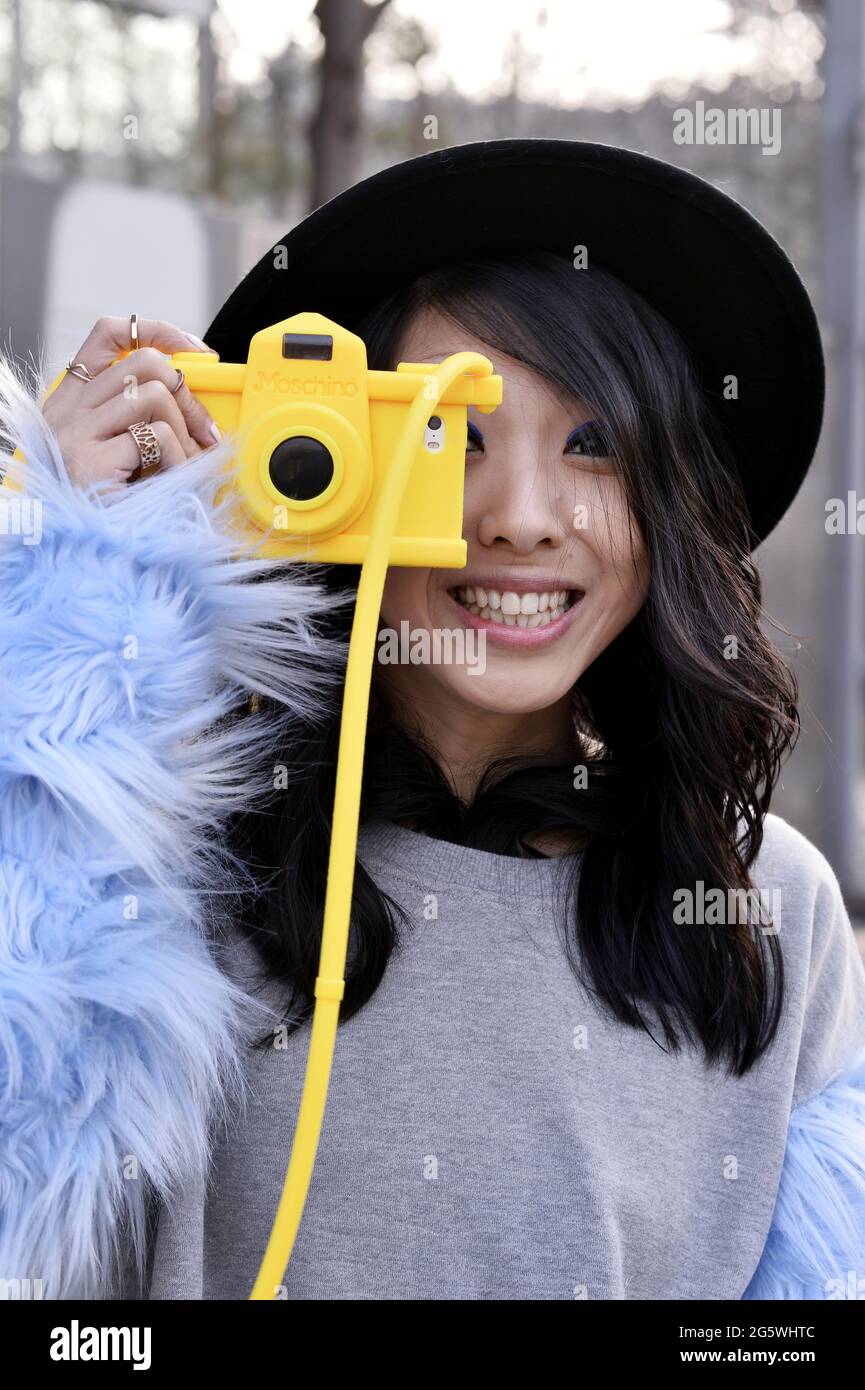 Miss Yuyu at Paris Fashion Week - Paris - France Stock Photo - Alamy