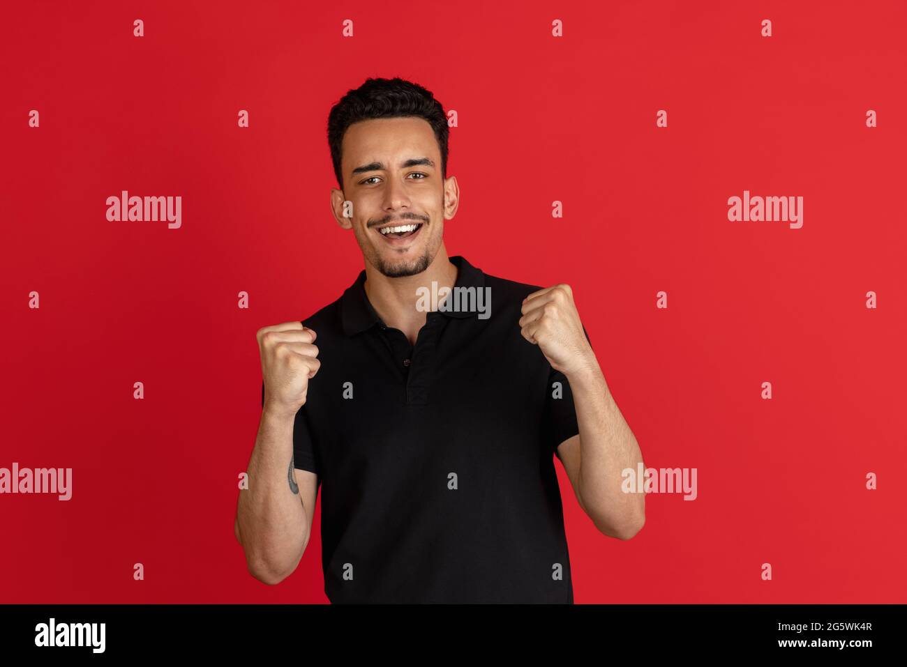 I won. Winning success happy man celebrating being a winner. Dynamic ...