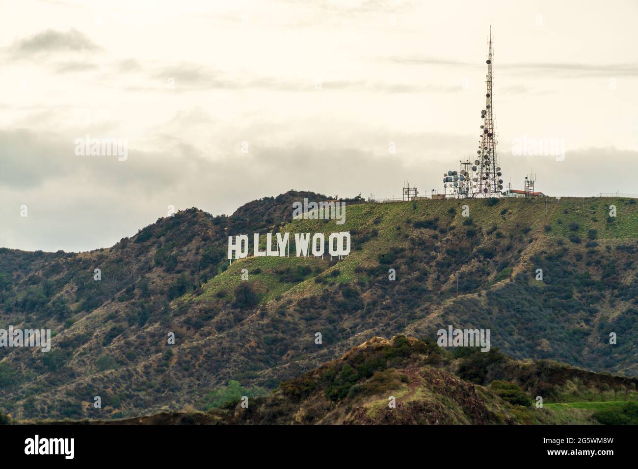 The Famous Hollywood Sign in Los Angeles, Californiad Stock Photo - Alamy