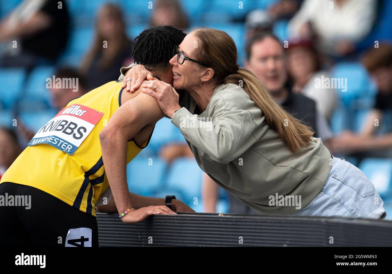 MANCHESTER - ENGLAND 25/27 JUN 21: Alex Knibbs competing in the 400m ...